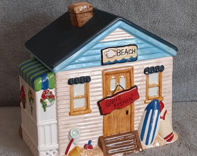 Cookie Jar - Beach House Theme - Surf Shack Theme - Fishing Theme Shack ...