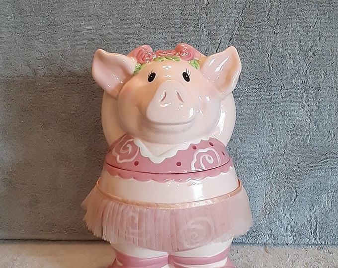 Cookie Jar Pig Cookie Jar Ballerina Cookie Jar Storage Jar Treat Jar ...