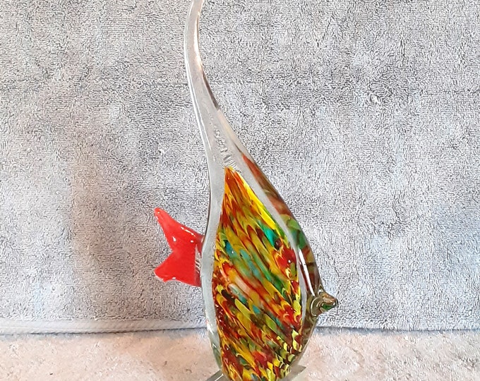 Murano Angel Fish Art Glass Fish Nautical Theme Paperweight - Etsy