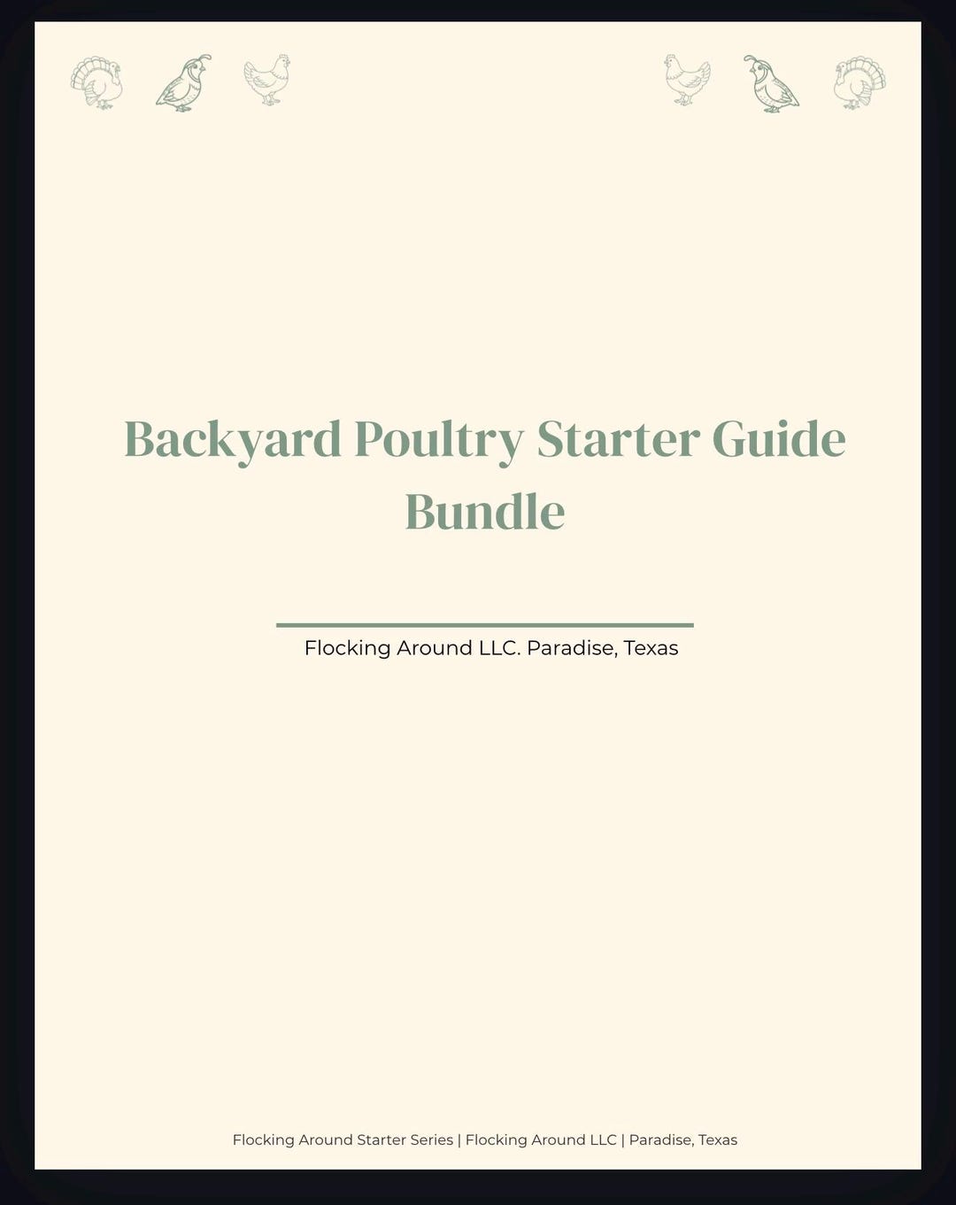 Backyard Poultry Starter Guide Bundle | Chicken Care Guide | Turkey ...