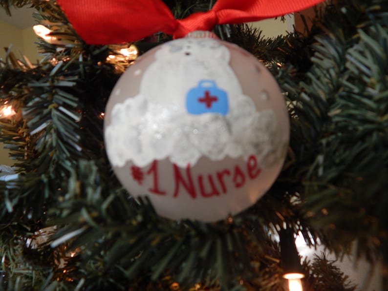 Number One Nurse Ornament- Rn-personalized-medical - Etsy