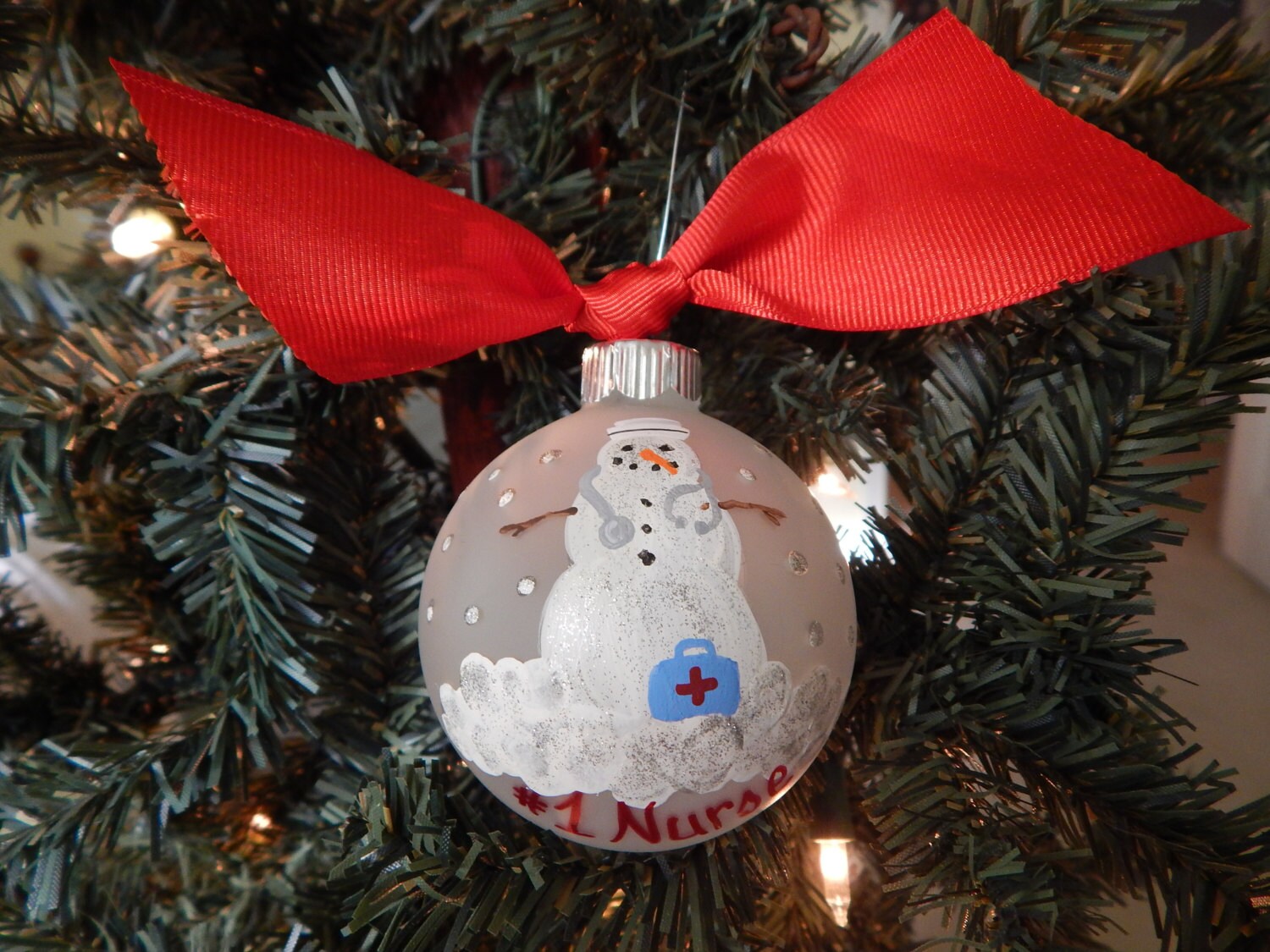 Number One Nurse Ornament- Rn-personalized-medical - Etsy