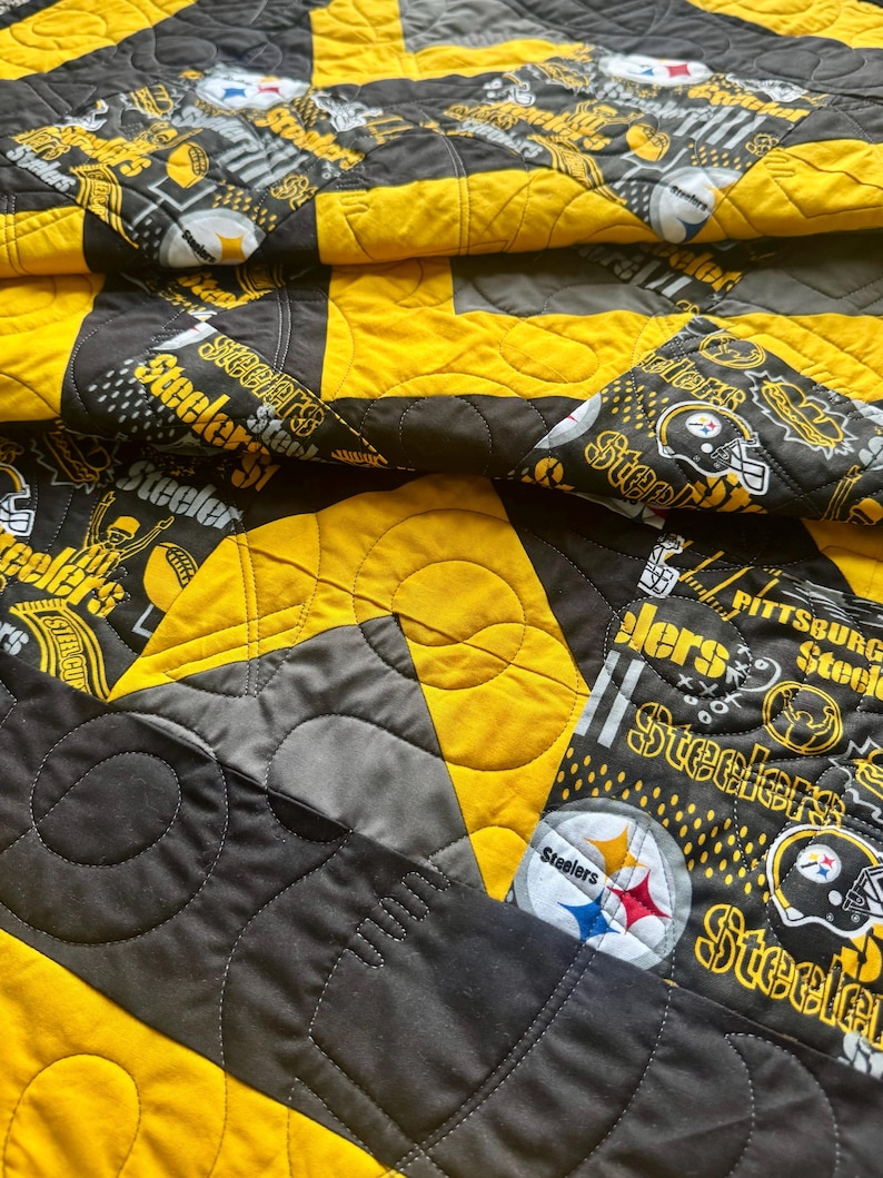 Pittsburgh Steelers Lap Throw Quilt - Etsy