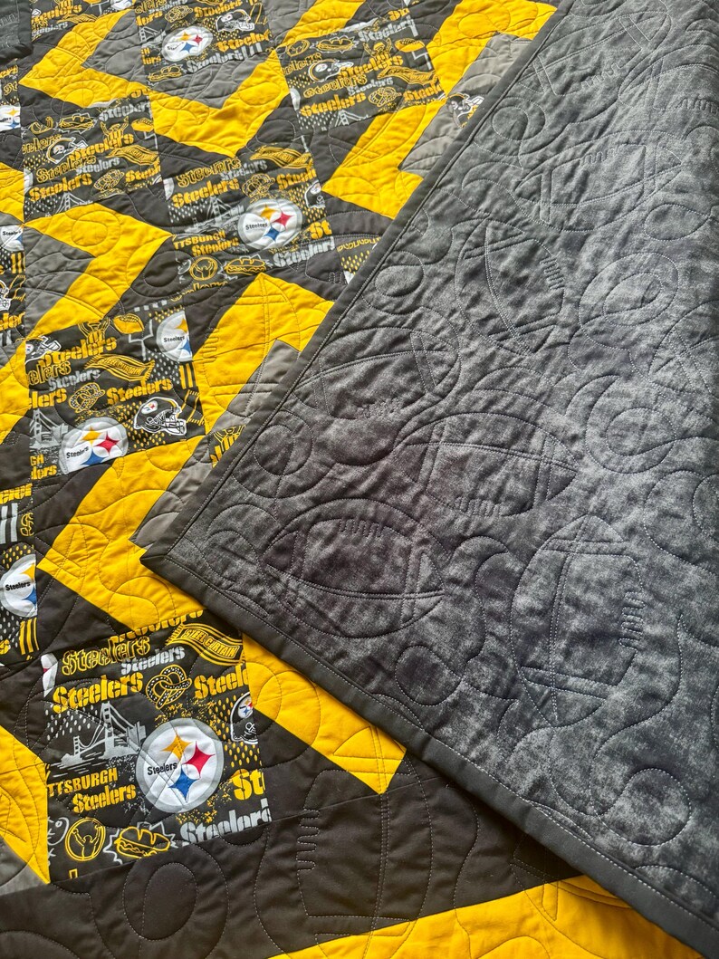 Pittsburgh Steelers Lap Throw Quilt - Etsy