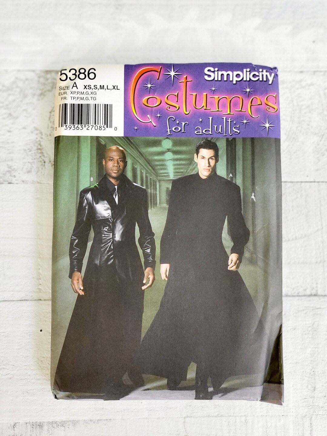 Simplicity 5386 Men's and Teens' Dusters the Matrix Neo Morpheus ...