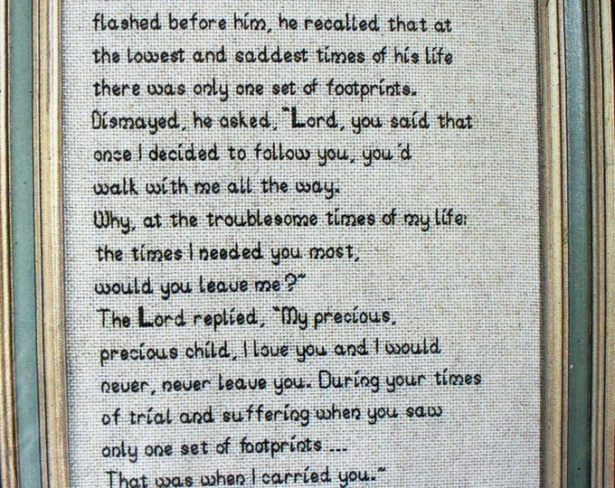 Counted Cross Stitch Footprints in the Sand by Janlynn Design by ...