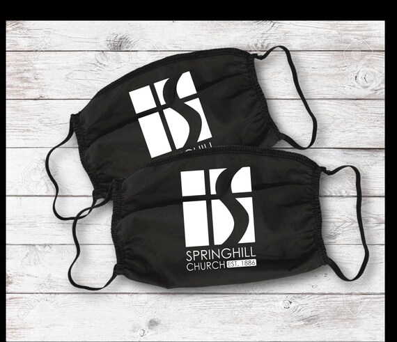Custom Springhill Church Logo Face Masks- Springhill Church Face Mask ...