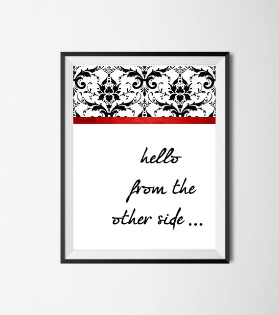 Adele-- Inspired Digital Quote -- Hello from the other side lyrics ...