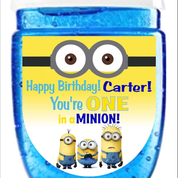 Minion Labels - Etsy
