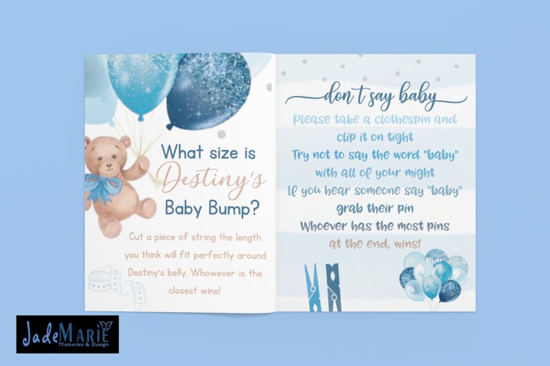 Baby Shower Game Booklet- Any Theme - Etsy