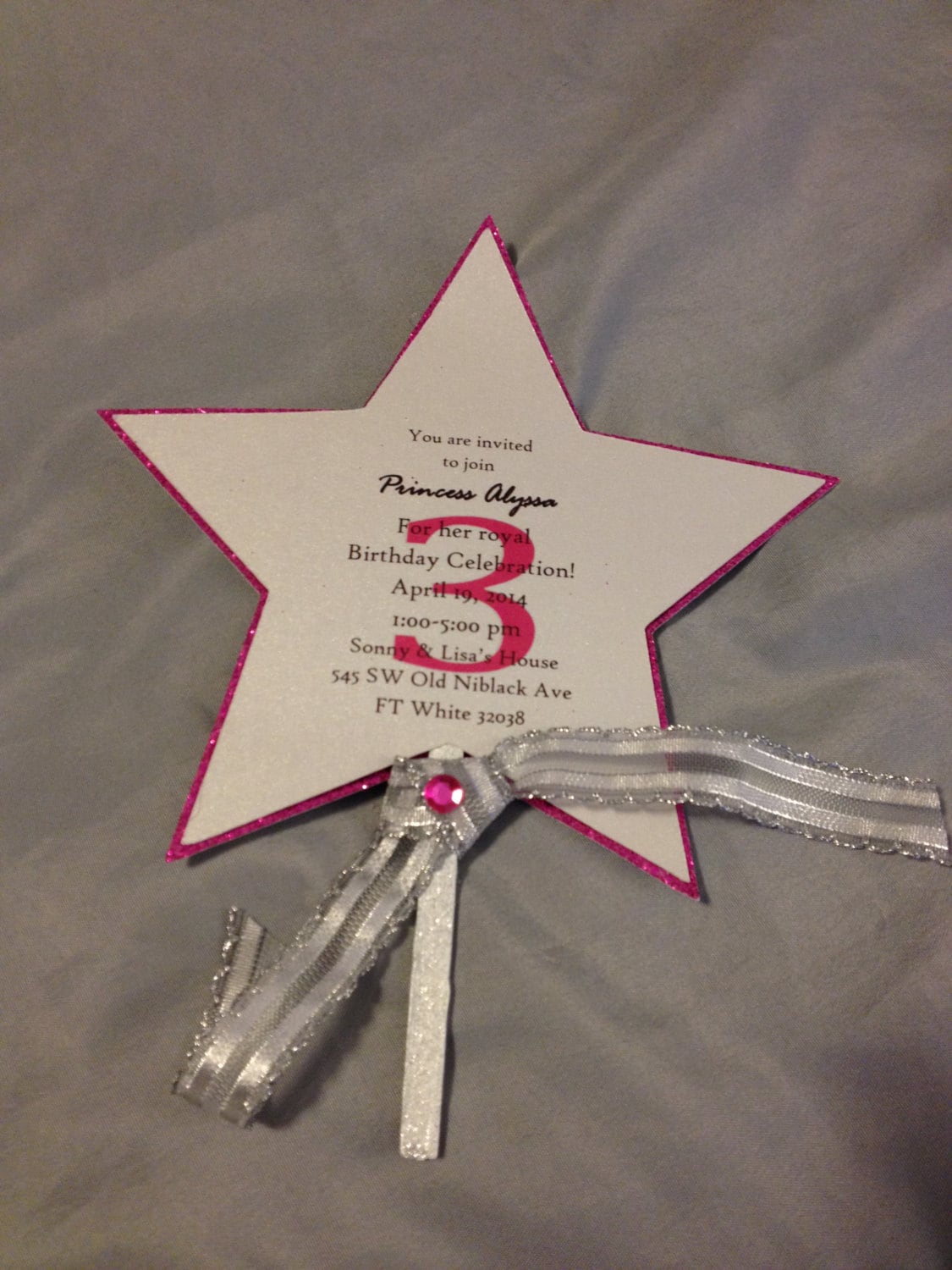 Princess Wand Invites Princess Wand Invitations Fairy Wand - Etsy