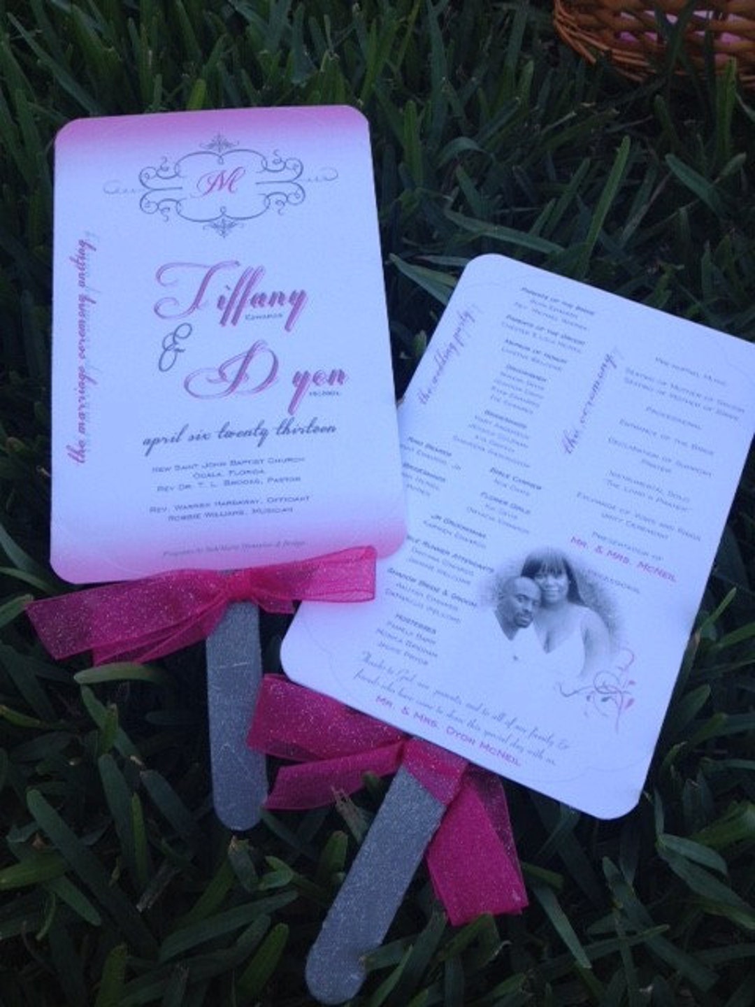 Elegant Wedding Program Fans Wedding Keepsake Souvenir- Weddings- Baby ...