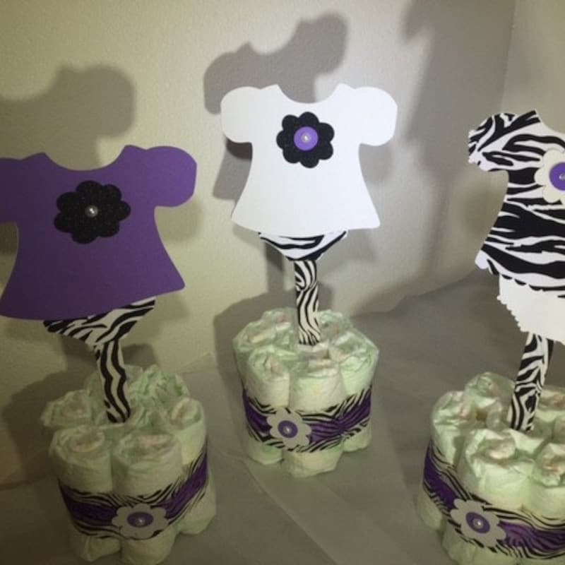 Zebra Diaper Cake - Etsy