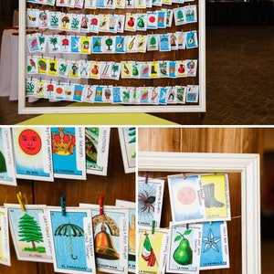 10 Loteria Game Boards Only DIY Table Confetti Journal Tucks Day of ...
