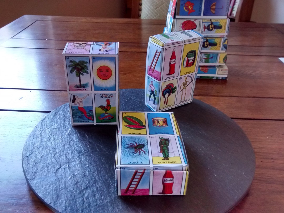 Loteria Party Favor 4x3" Boxes Fiesta Taco Mexican Centerpiece Feliz ...