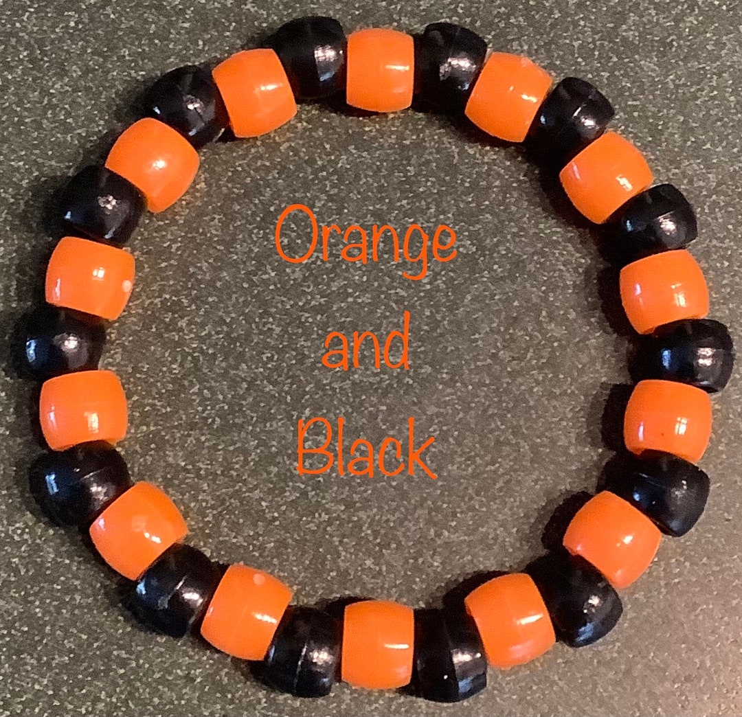 Disneys TIGGER Inspired ORANGE BLACK Stackable Stretch Bracelet Kids ...