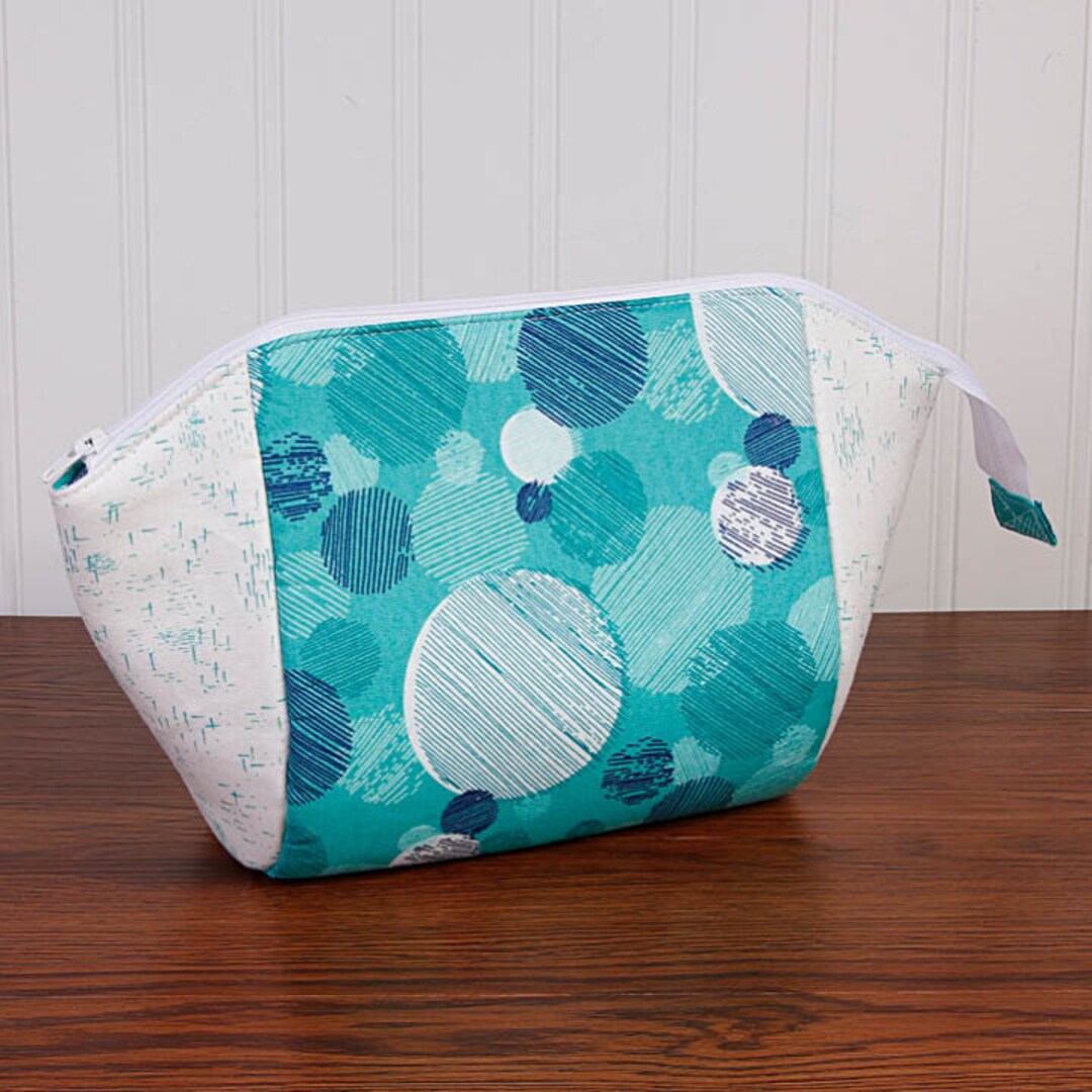 Ready to Ship Teal Cosmetic Bag, Travel Pouch, Zippered Pouch, Purse ...