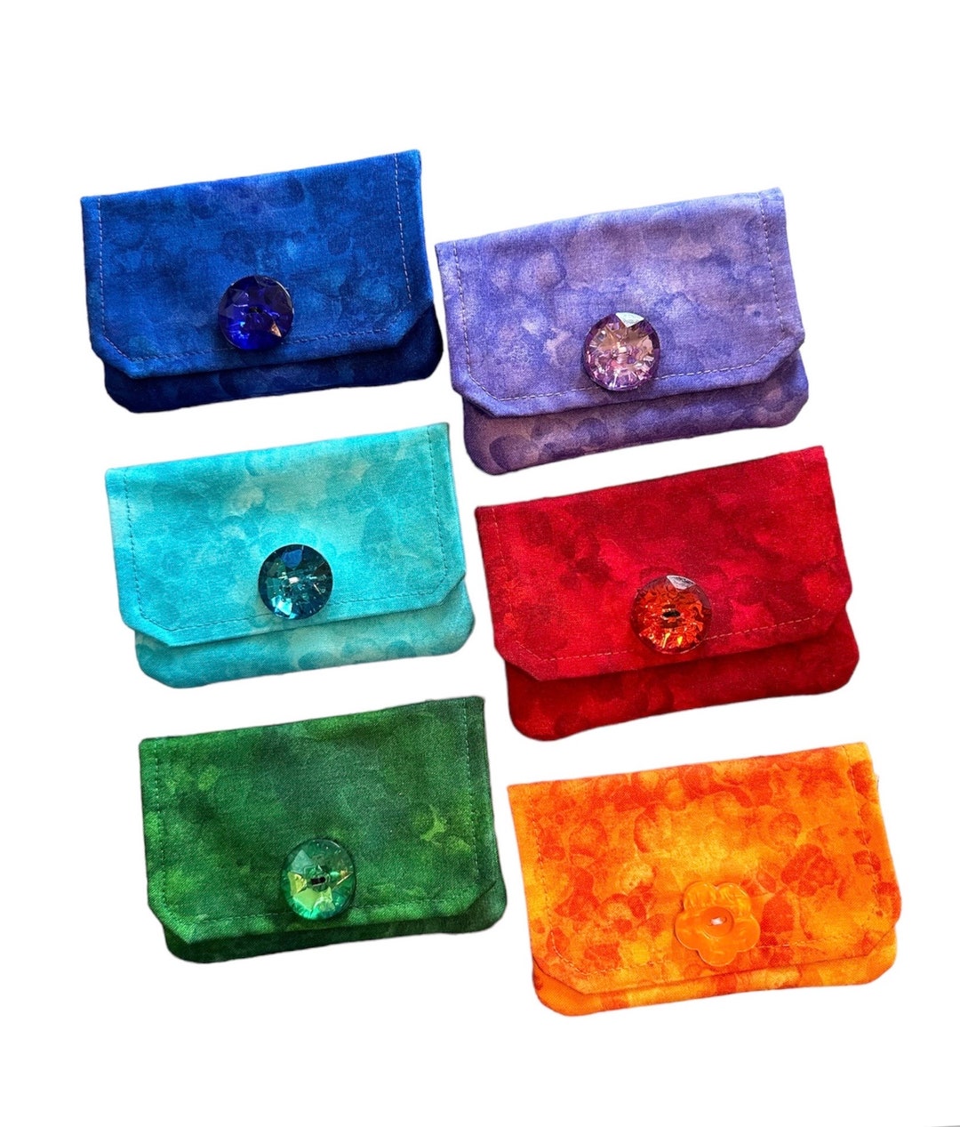 Minimalist Fabric Wallet, Business Card Case, Handmade Card Holder ...