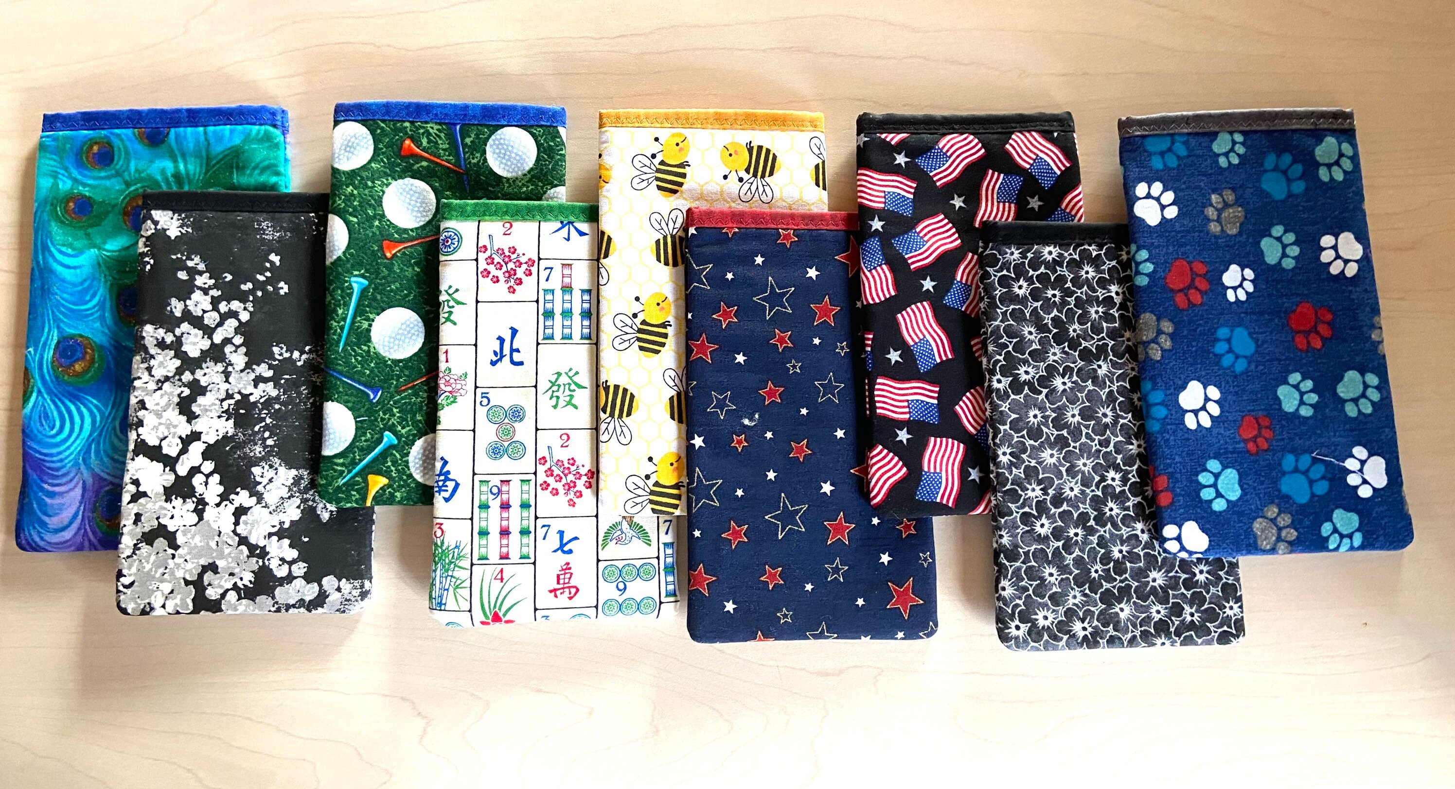 Fabric Phone Case Handmade Cell Phone Pouch Padded Purse | Etsy