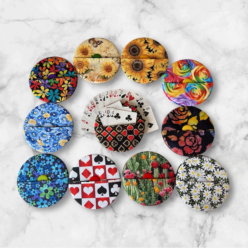 Playing Card Floral - Etsy