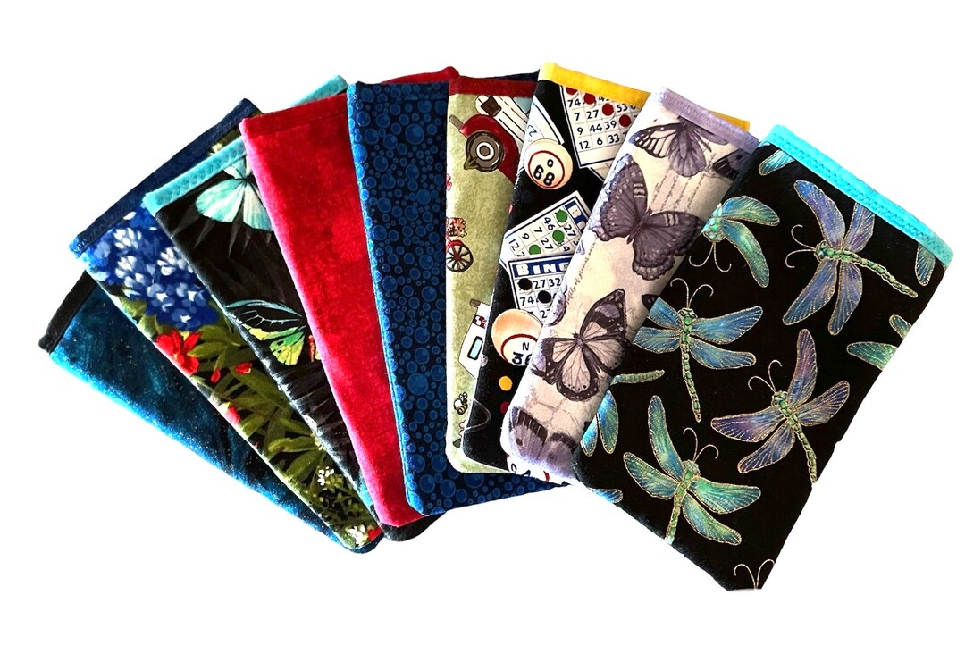 Fabric Cell Phone Case, Handmade Padded Cloth Phone Pouch, Open-End ...