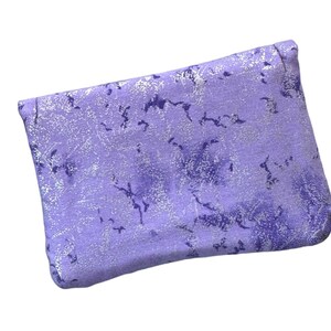 Lavender/purple Credit Card Holder, Gift for Women, Fabric Pocket ...