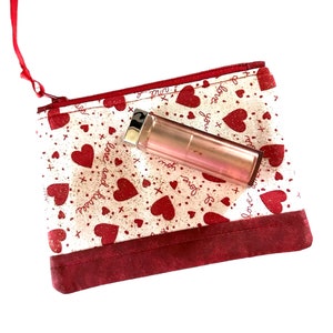 Handmade Heart Fabric Zipper Bag, Gift for Anyone - Etsy