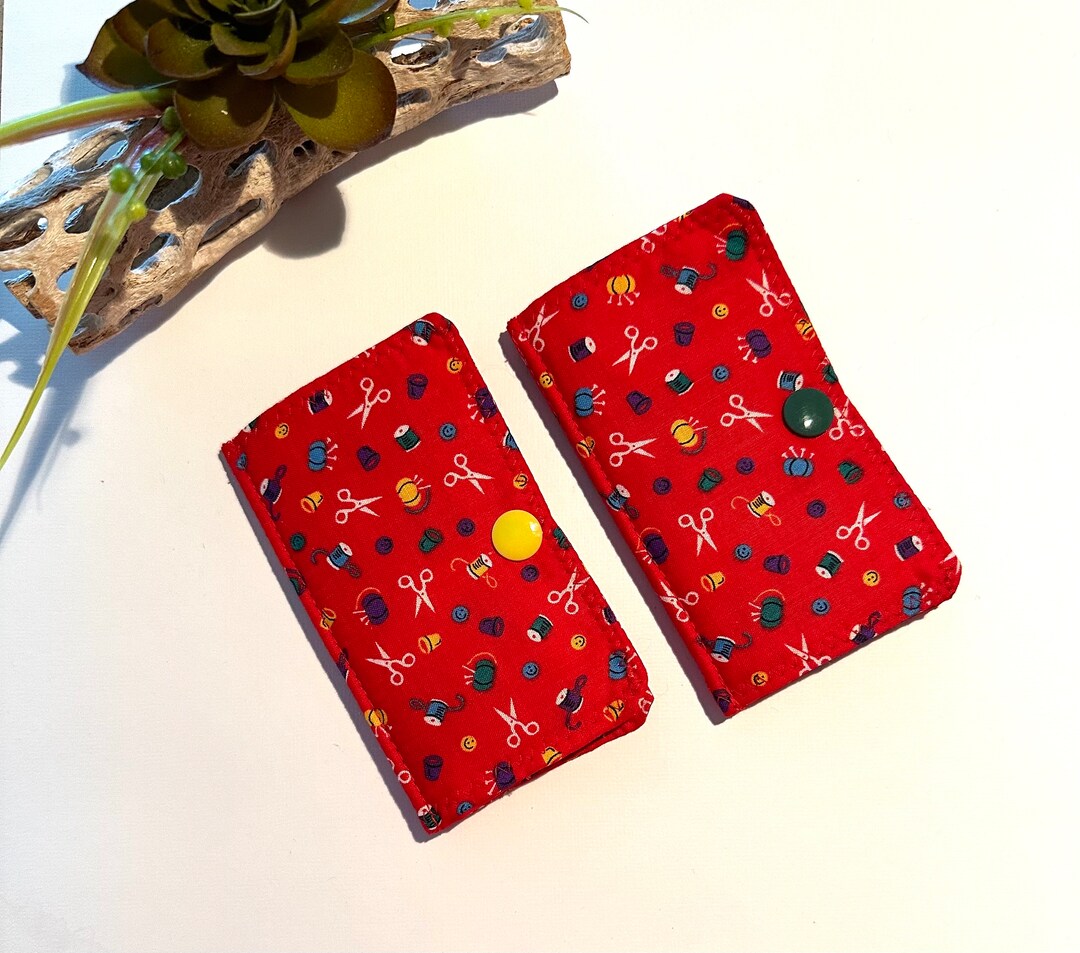 Fabric Needle Wallet, Handmade Needle Book, Sewing Accessory, Fabric ...