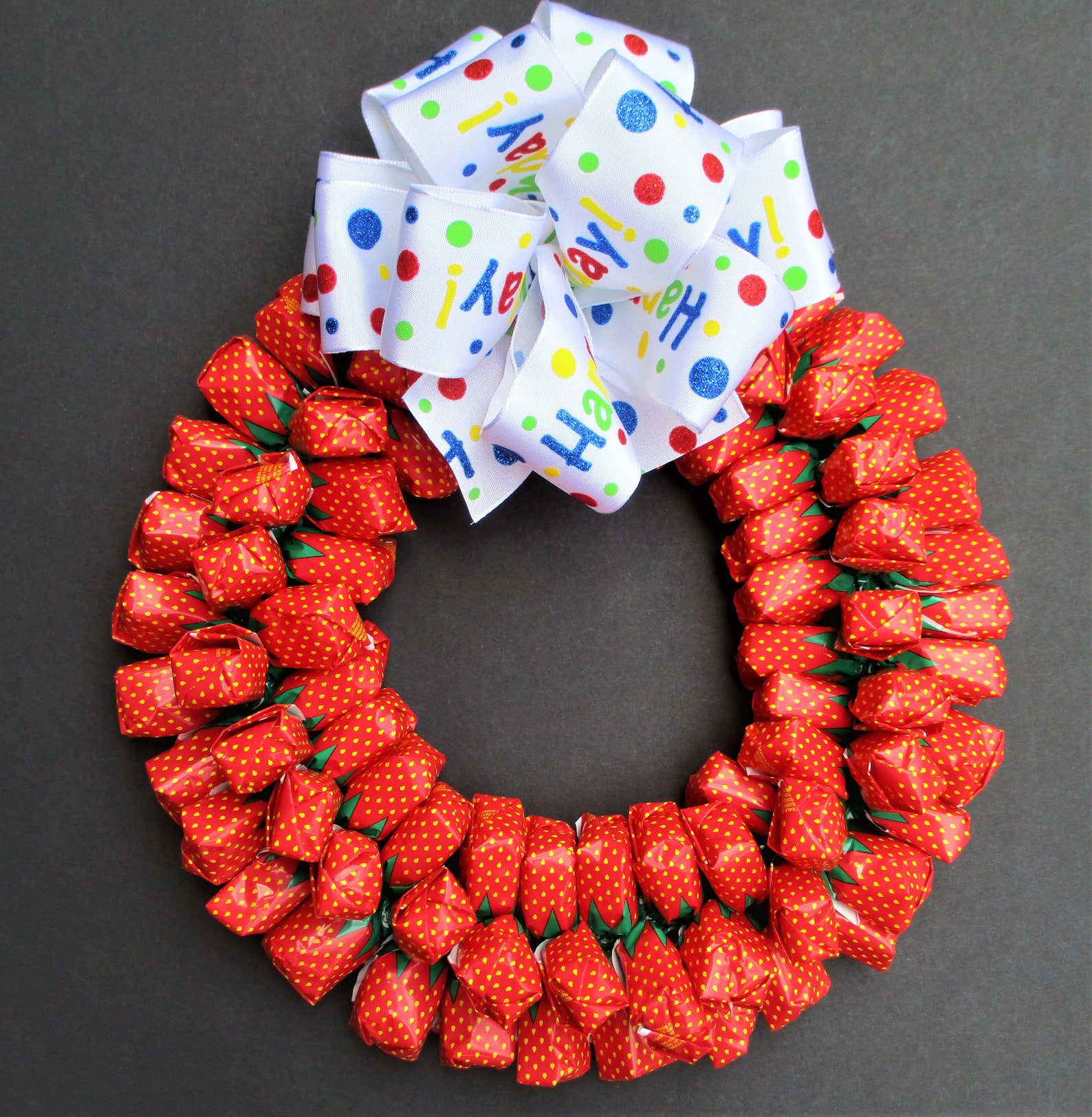 Strawberry Candy Wreath Food Gifts - Etsy