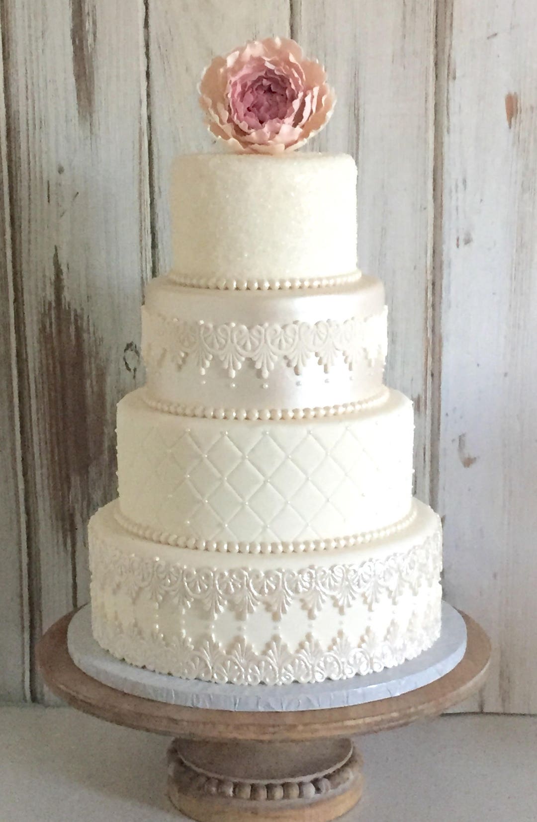 Four Tier Faux Wedding Cake, Fake Wedding Cake, the Aurora - Etsy