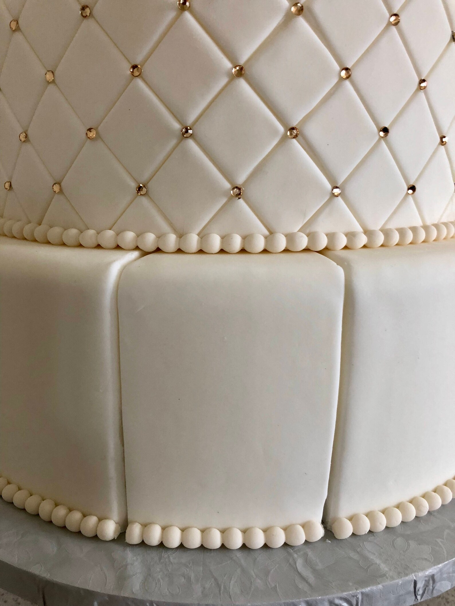 Fake Wedding Cake Four Tier Fondant Wedding Cake Fake - Etsy