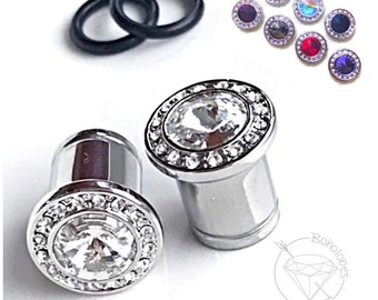 Crystal plugs | Etsy