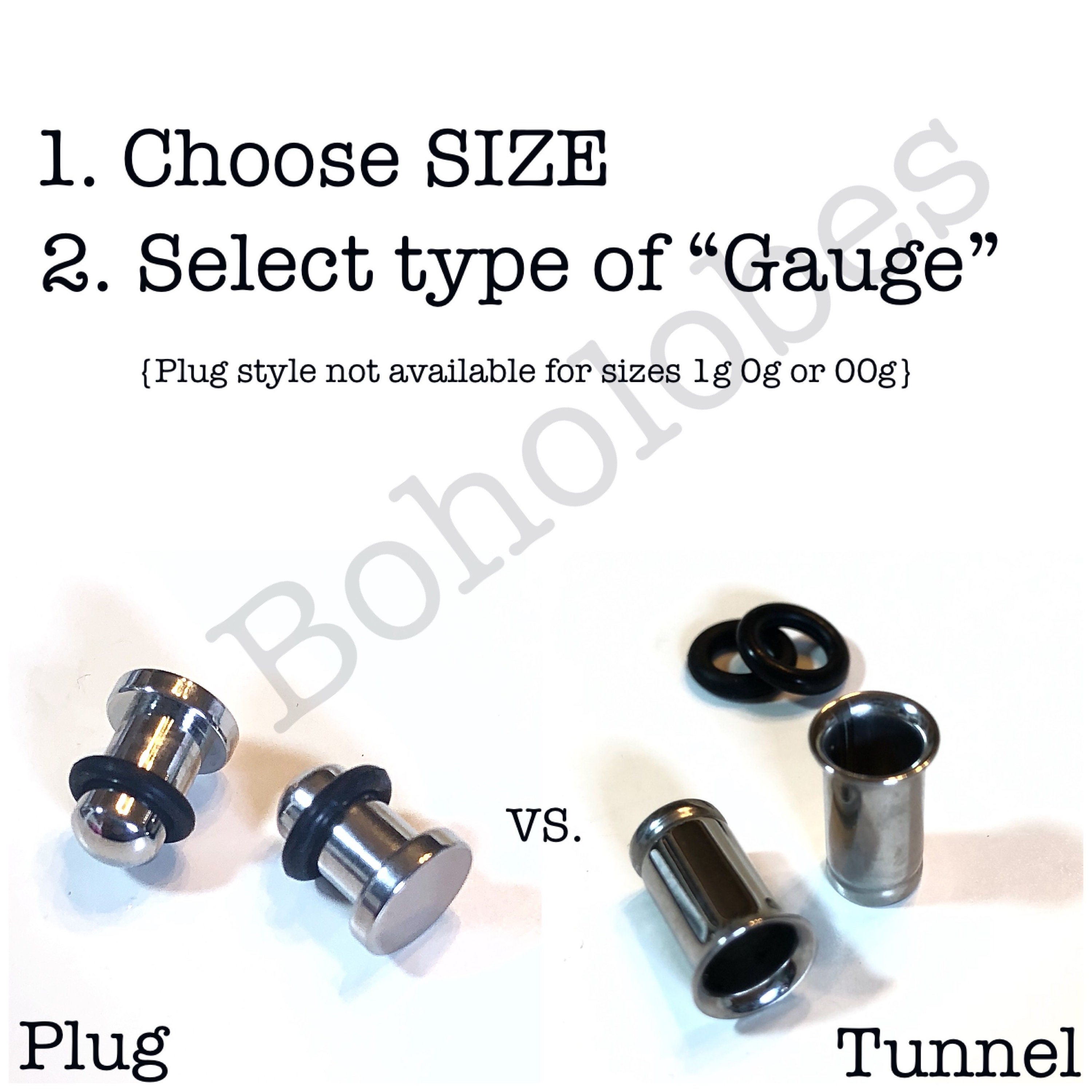 Tapers Tunnels BASIC Stretch Kit Sizes 14g 12g 10g 8g 6g 4g 2g - Etsy