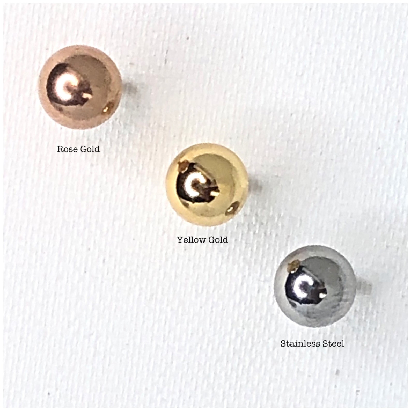 Plugs Gauges Stainless Steel Plugs Silver Ball Plugs Stainless | Etsy