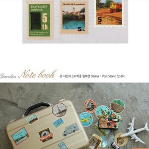 Korea Vintage Paper Deco Sticker Stamp 4 Sheets AH204119 - Etsy