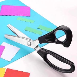 Scalloping Scissors: Stainless Steel Round Edge Craft Shears - Etsy