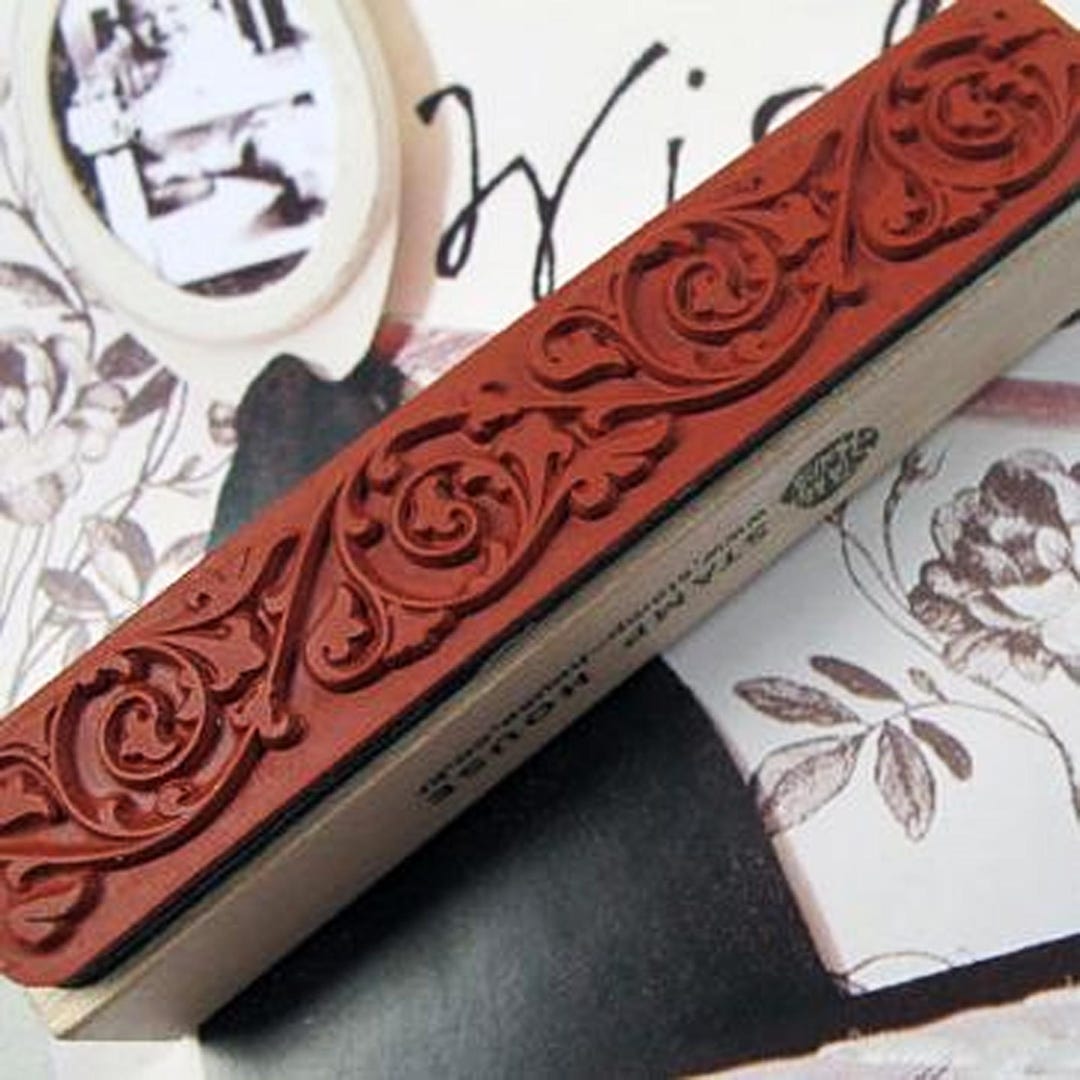 Lace Rubber Stamp - Wooden Block - Diary Deco Stamp - Etsy