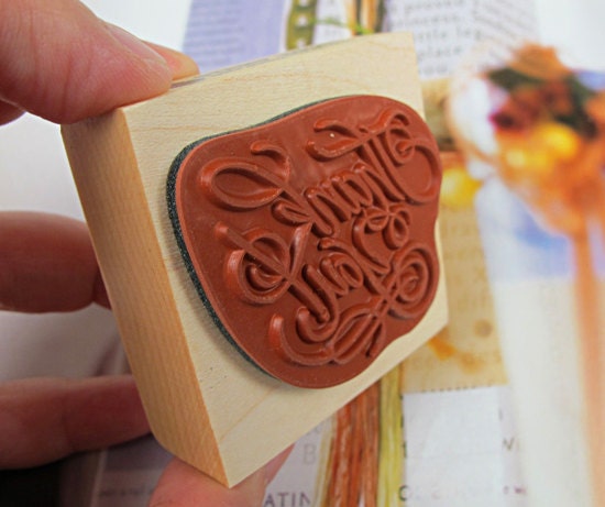 Blessing Stamp Rubber Stamps Diary Stamps Thank You 2 - Etsy