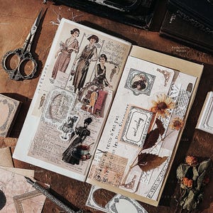 Vintage Frame Border Stamp Set(4 Style), Frame Themed Rubber Stamps ...