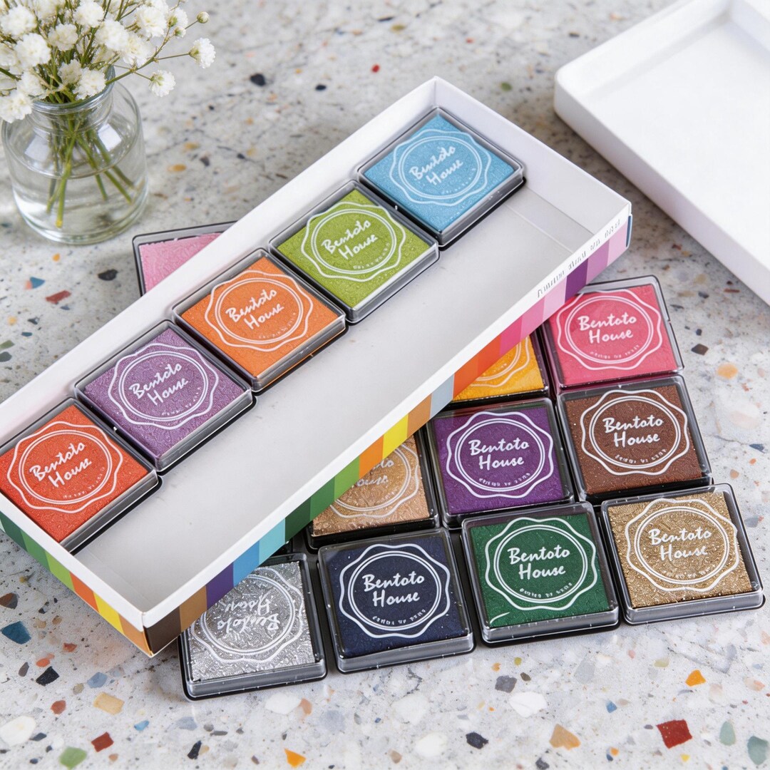 Colorful Stamp Ink Pads Set: 20 Colors, Craft Inks - Etsy