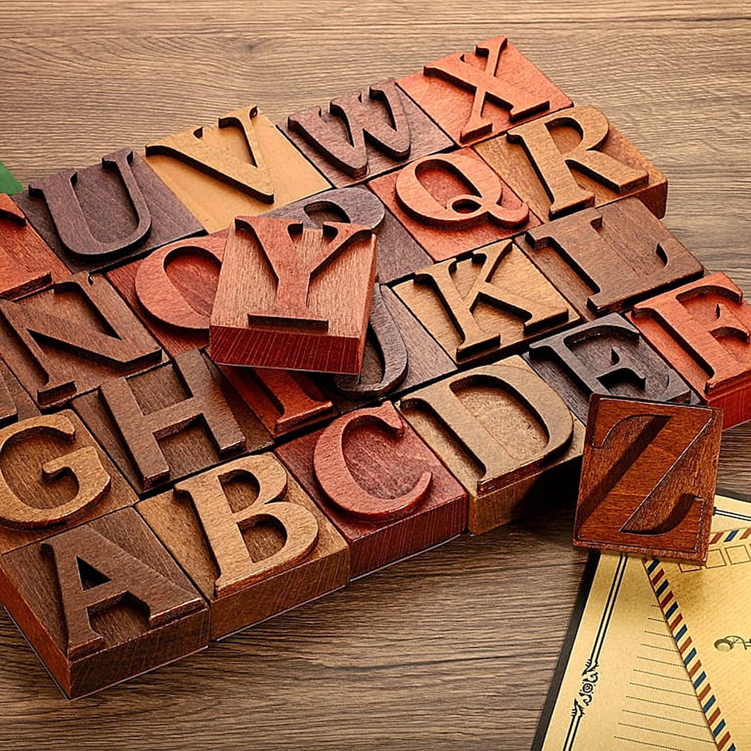 Big Size Letter Stamp, Alphabet Rubber Stamp, Planner Stamp, Diary ...