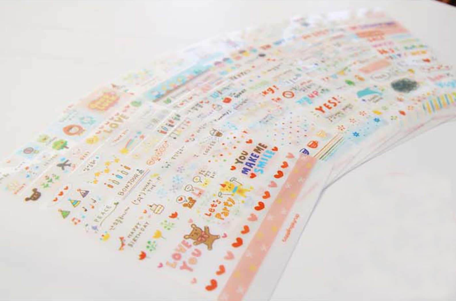 Korean Sticker Drawing Market Sticker Set Deco Sticker - Etsy