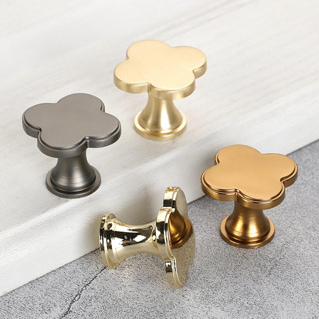 Four-leaf Clover Drawer Knob: Cabinet & Cupboard Pull - Etsy
