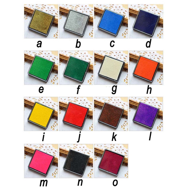 Ink Pad Set Ink Pad Stamp Pad 15 Colors In-ah201719 - Etsy