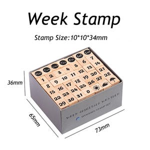 Letter Stamp Set(4 Types), Alphabet Stamps, Capital Stamps, Lower ...