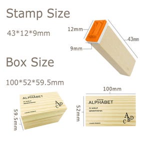Capital Letter Rubber Stamps: 26-piece Alphabet Set - Etsy