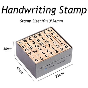 Letter Stamp Set4 Types, Alphabet Stamps, Capital Stamps, Lower Stamps ...