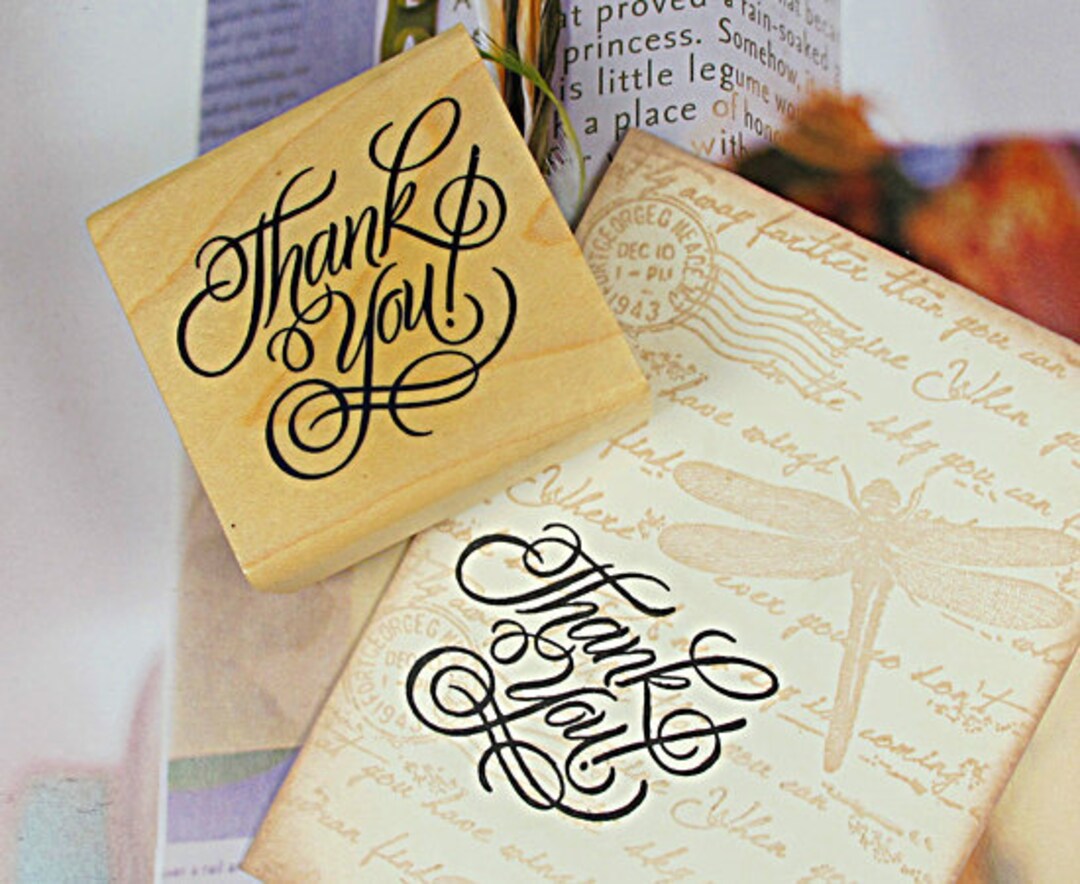 Blessing Stamp Rubber Stamps Diary Stamps Thank You 2 AH202163 - Etsy