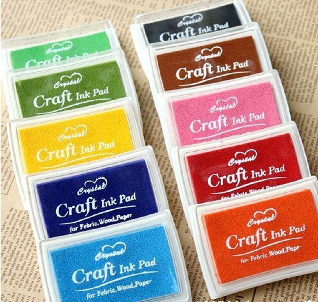 Craft Ink Pad for Fabric Wood Paper Ink Pad Stamp Ink - Etsy
