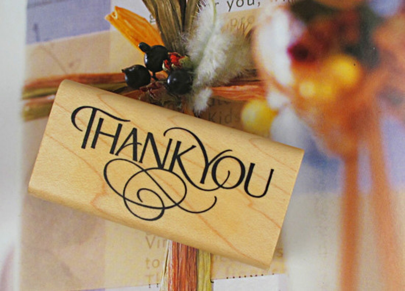 Blessing Stamp Rubber Stamps Diary Stamps Thank You 4 - Etsy